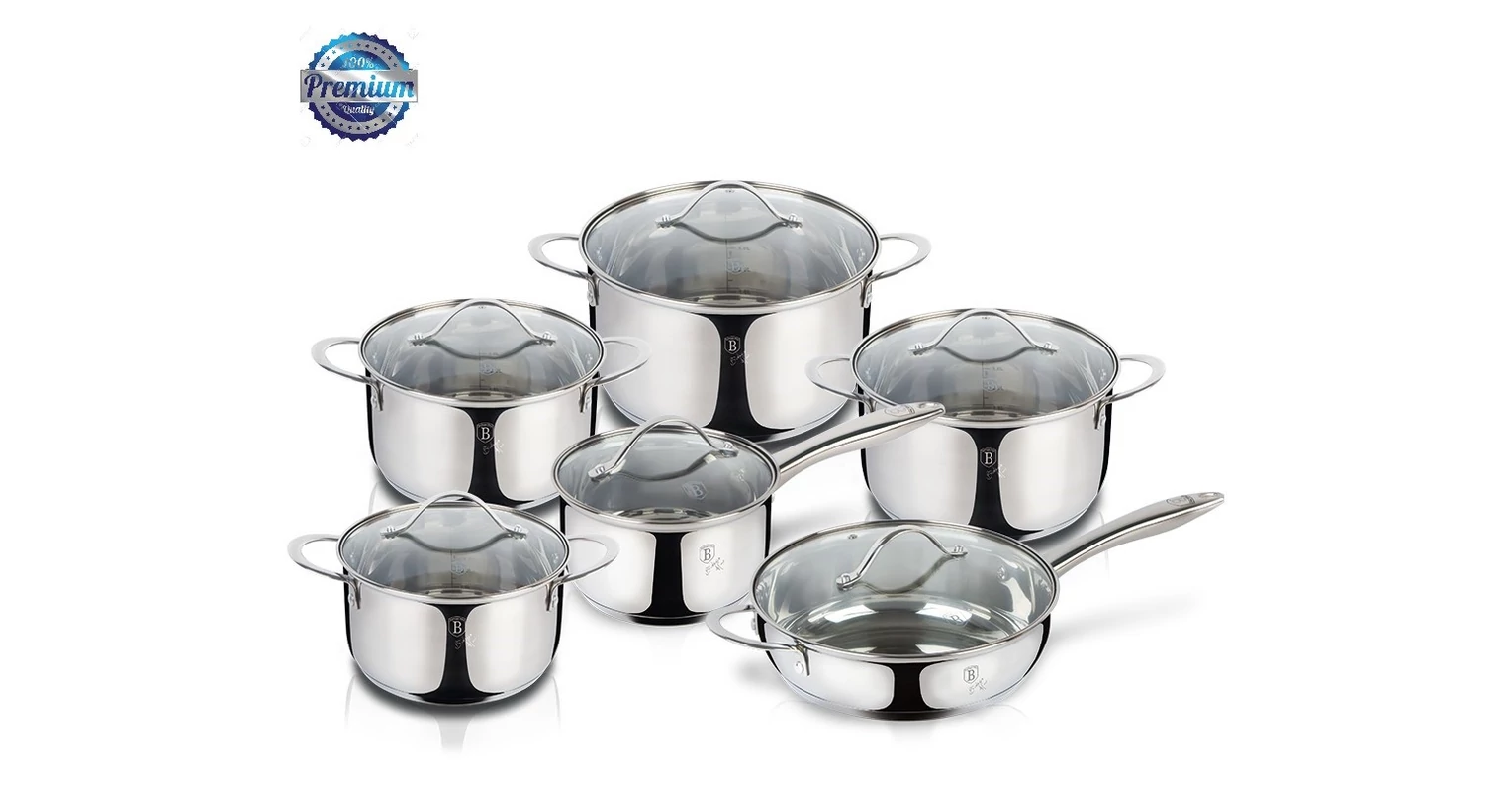 Berlinger Haus Silver Jewellery 12 részes LUXUS edénykészlet