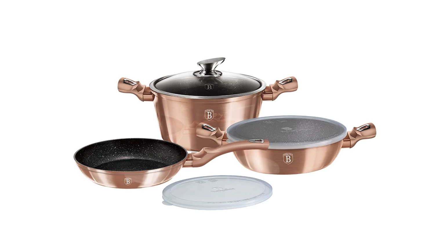 Berlinger Haus Rose Gold 6 részes edénykészlet (BH-7047)